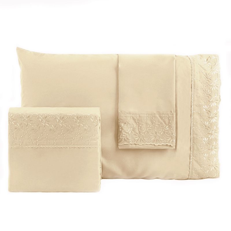 Jogo de Cama Bordado Inglês – Romântico e Elegante