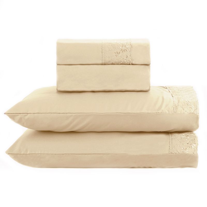 Jogo de Cama Bordado Inglês – Romântico e Elegante