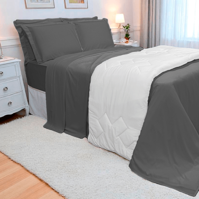 Jogo de Cama Bambu 400 Fios – Frescor e Luxo Natural